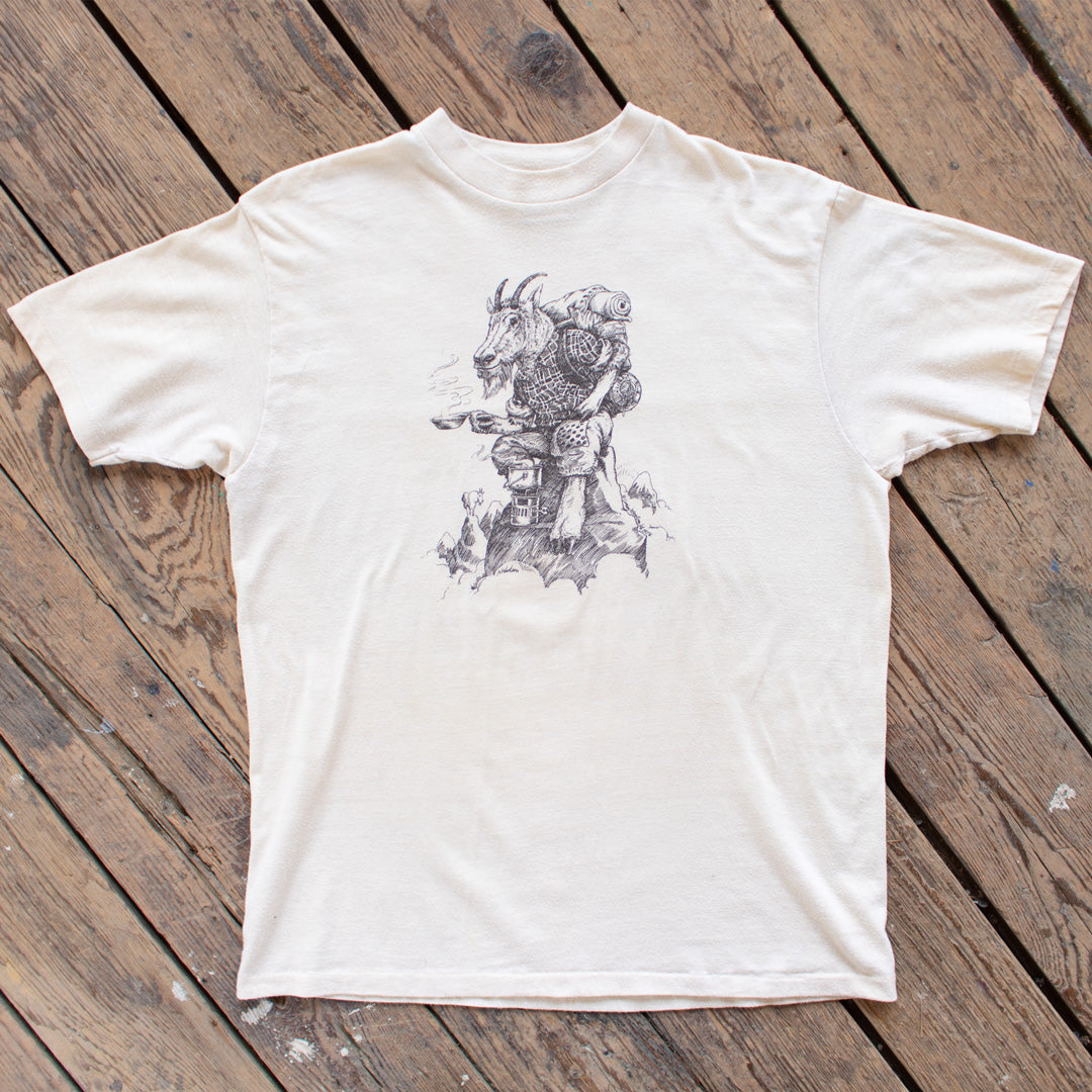 Vintage 1970s Coming Attractions Mountain Goat T-Shirt - Medium – Tall ...