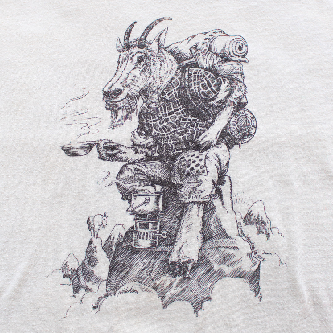Vintage 1970s Coming Attractions Mountain Goat T-Shirt - Medium – Tall ...